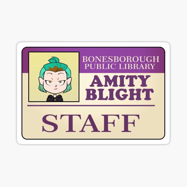 "Amity Blight Staff Card" Sticker for Sale by PulpiDelMa | Redbubble