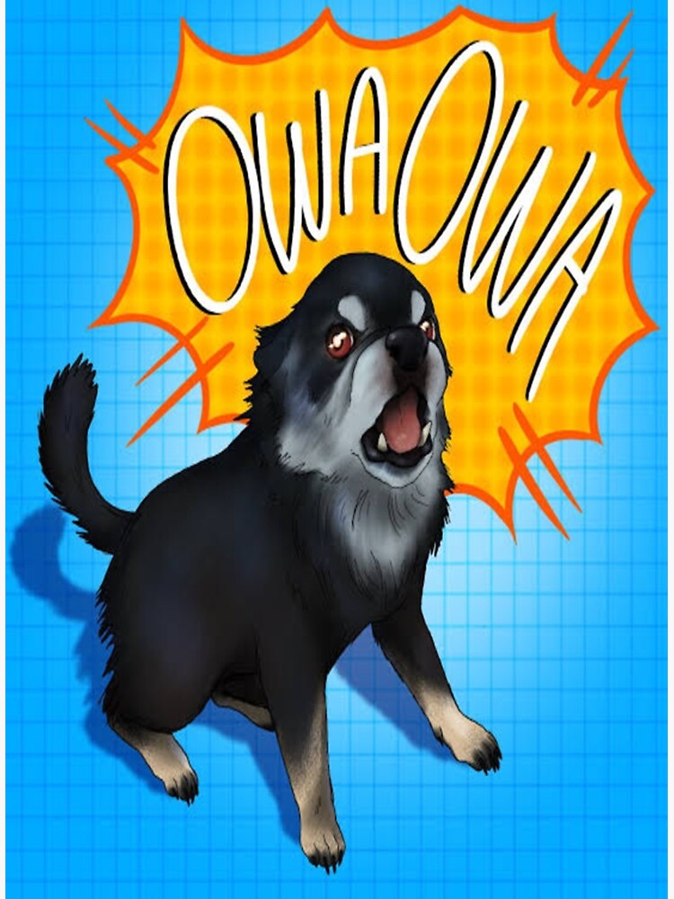 "Pudgywoke Greeting Card" Sticker for Sale by MalcotThomson | Redbubble