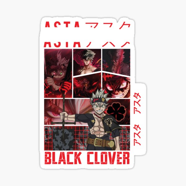 "Asta - (Black Clover)" Sticker for Sale by OutBreaks | Redbubble