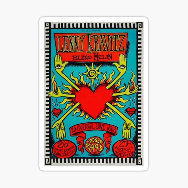 "Lenny Kravitz Poster" Sticker for Sale by MocelyKoycel | Redbubble