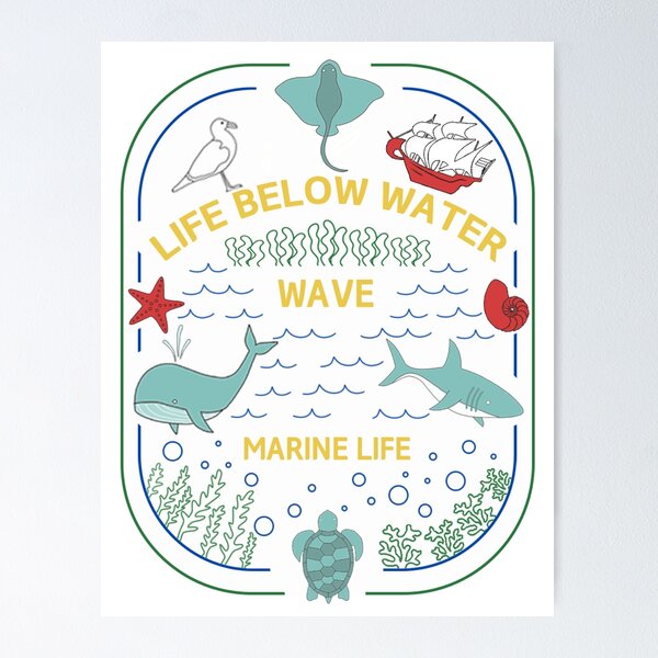 "Life below water" Poster for Sale by baeck | Redbubble