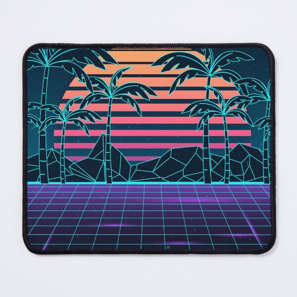"80s Loveliest Retrowave Sunset" Mouse Pad for Sale by MaiZephyr ...