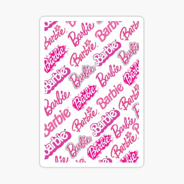 "Barbie - In Different Fonts" Sticker for Sale by AdeelMushtaq | Redbubble