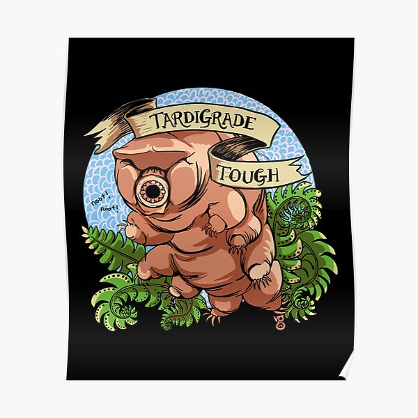 "Tardigrade Tough Crest" Poster for Sale by pinkplace | Redbubble