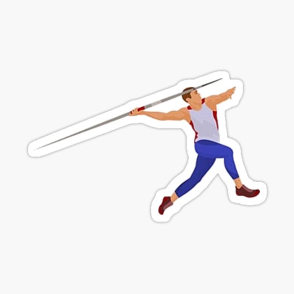 "Athlete javelin thrower olympic games" Sticker for Sale by ...