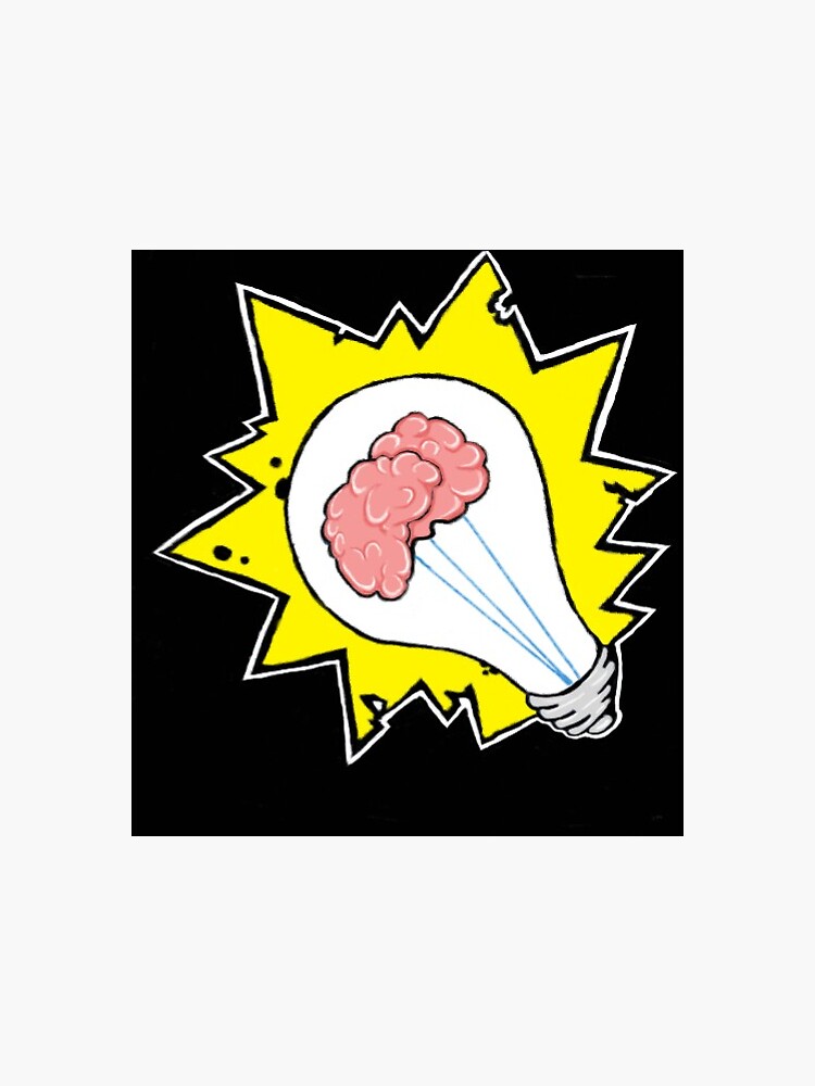 "Bright idea" Sticker by KieronsArt | Redbubble
