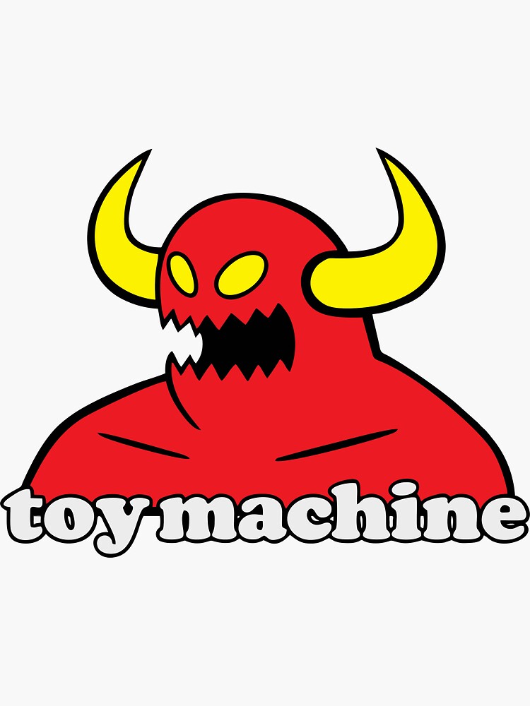 "Toy Machine" Sticker for Sale by riobakayoko | Redbubble
