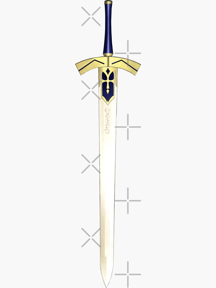 "Excalibur | Fate Series" Sticker for Sale by BrokenOtaku | Redbubble