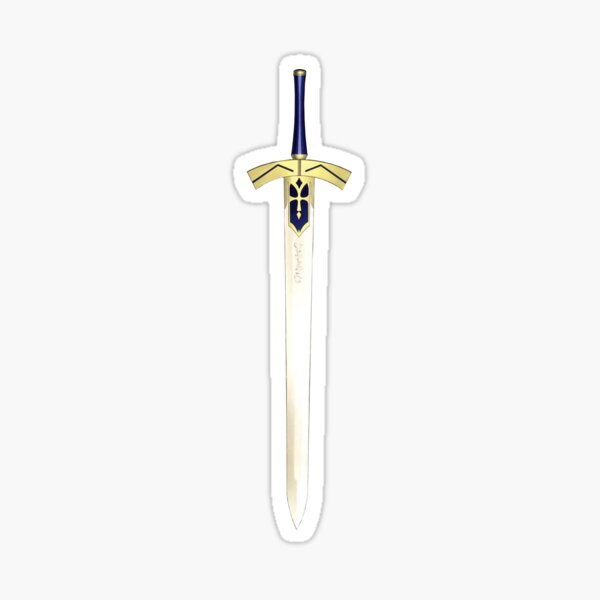 "Excalibur | Fate Series" Sticker for Sale by BrokenOtaku | Redbubble