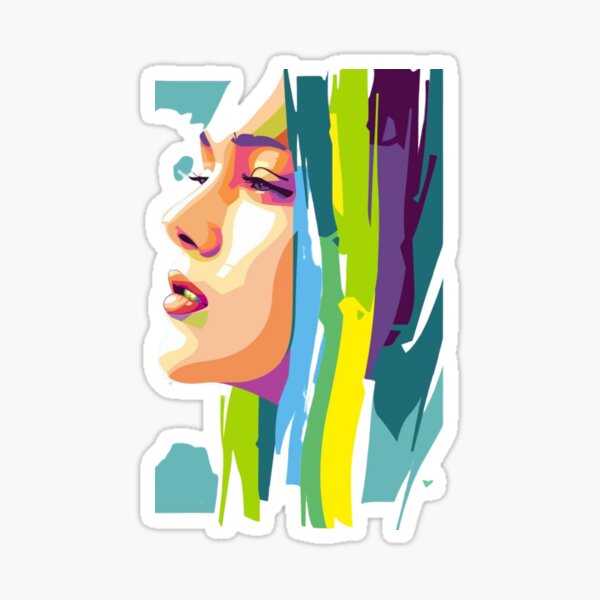 "Sad girl. " Sticker for Sale by NileGrace | Redbubble