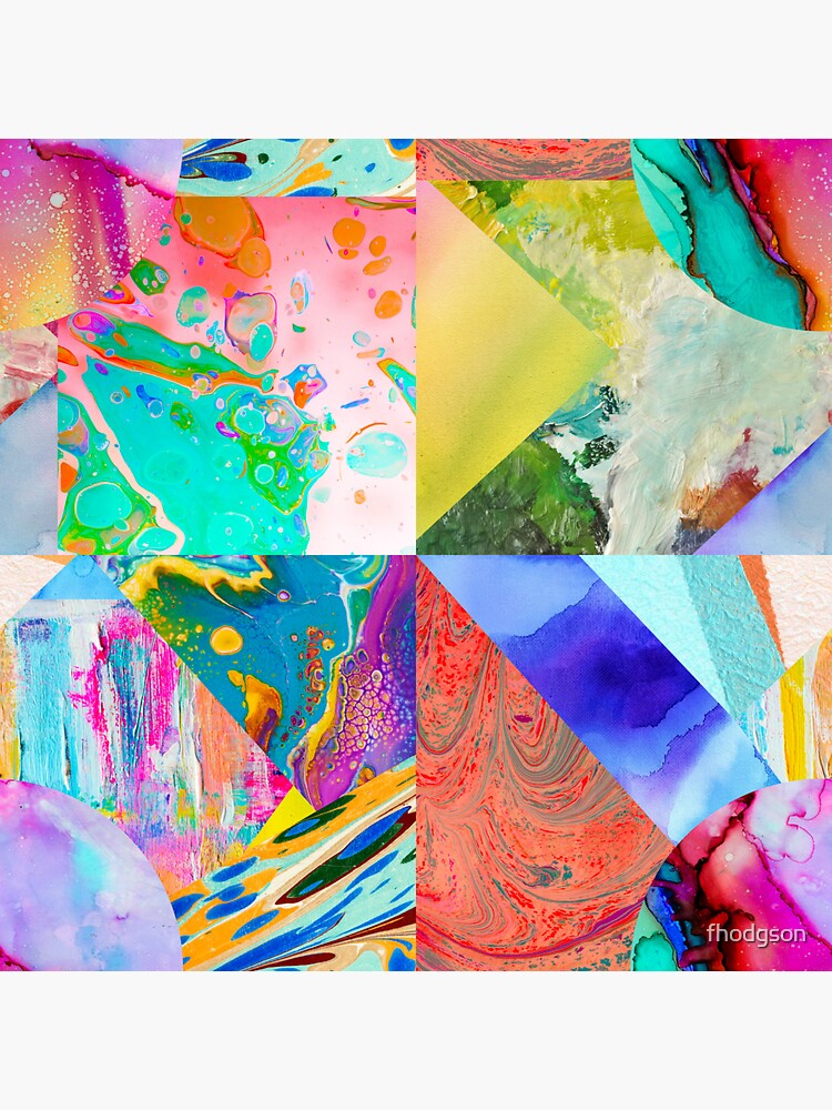 "Geo colors " Sticker for Sale by fhodgson | Redbubble