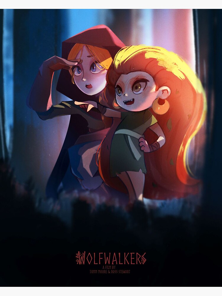 "wolfwalkers poster" Sticker for Sale by julijenkinsq | Redbubble