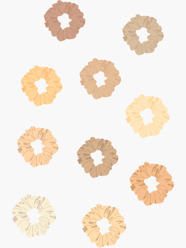 "Boho Aesthetic Scrunchie Sticker Pack" Sticker for Sale by elle-dee ...
