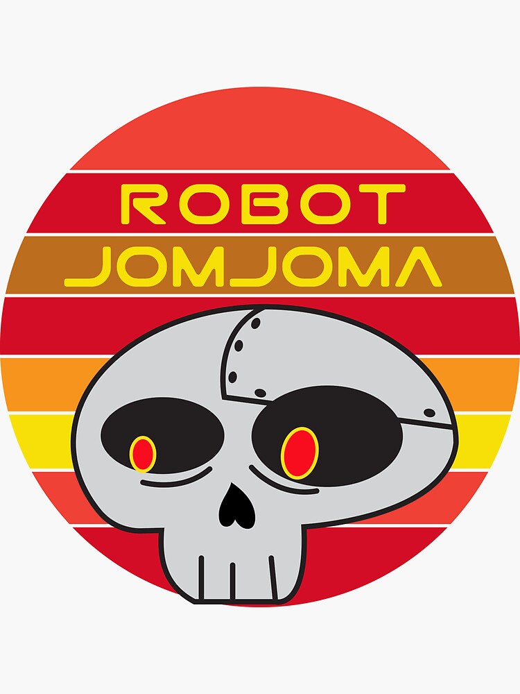 "Robot Face Ghost JomJoma" Sticker for Sale by t-shirtdayNL | Redbubble