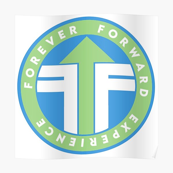 "Forever Forward Round Logo" Poster for Sale by Spleenfreak | Redbubble
