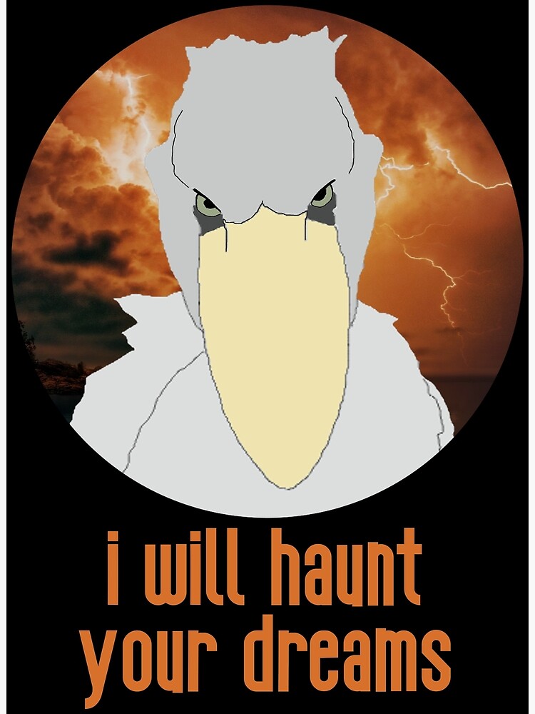 "Shoebill Stork Terrifying Bird" Poster by KJCasey1982 | Redbubble