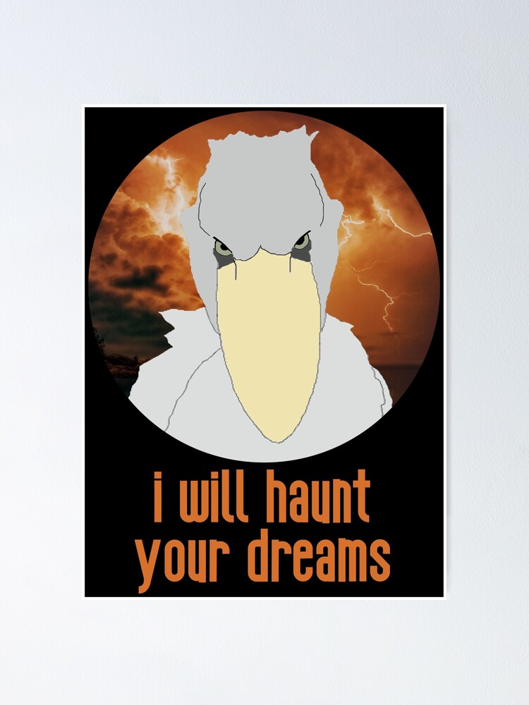 "Shoebill Stork Terrifying Bird" Poster by KJCasey1982 | Redbubble