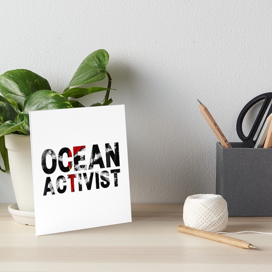 "Ocean activist and pirate flag" Art Board Print by divephuket | Redbubble