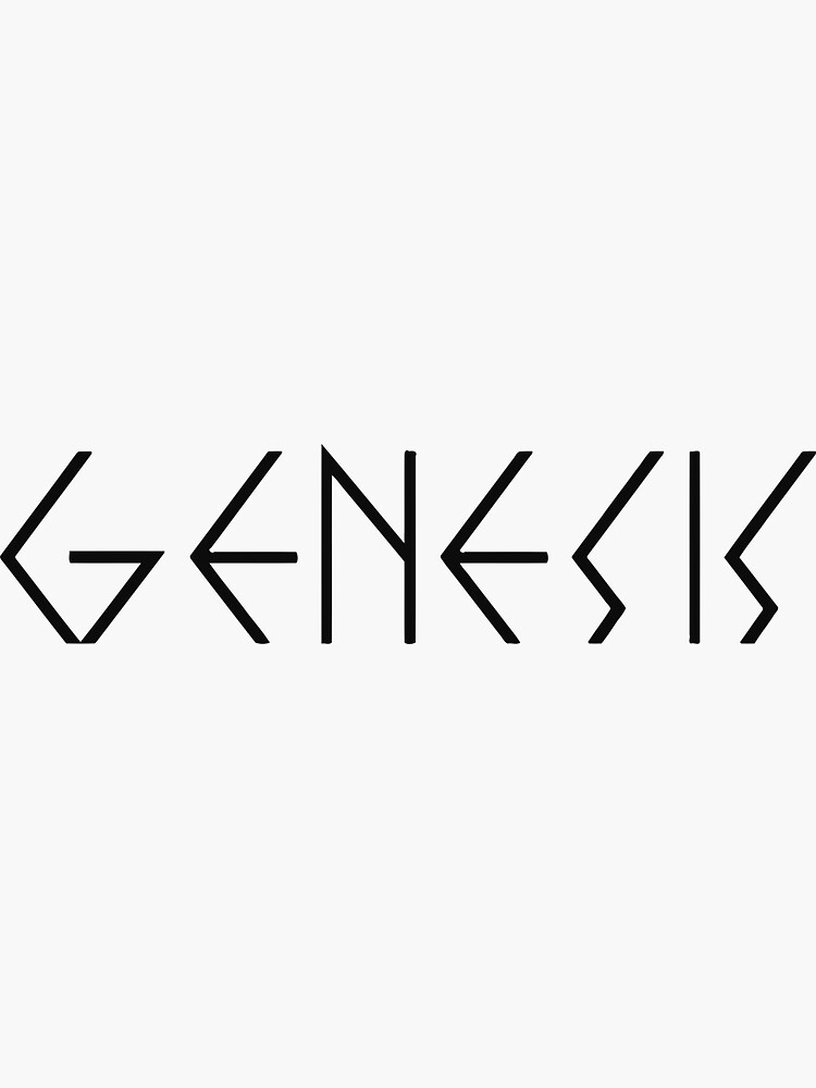 "genesis band" Sticker for Sale by Evilsoen | Redbubble