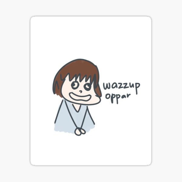 "What's Up Oppar Meme" Sticker for Sale by kushy- | Redbubble