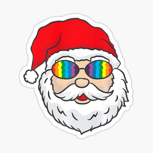"Gay Santa Claus Christmas Rainbow Lgbt Pride Premium" Sticker von ...
