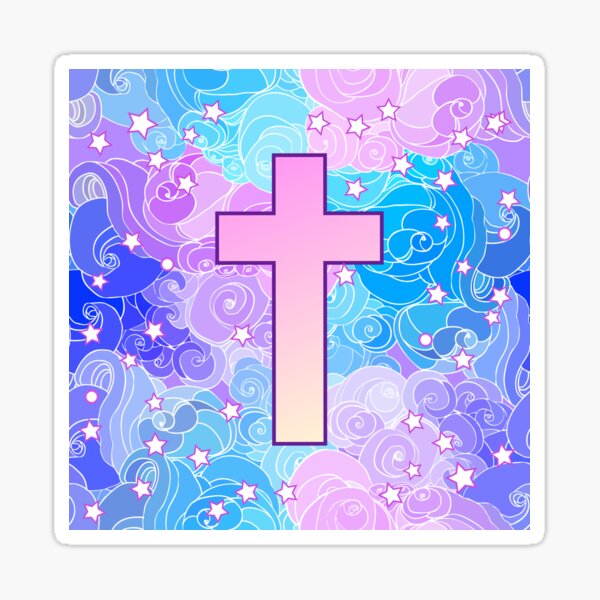 "Vanilla cross" Sticker by varka | Redbubble