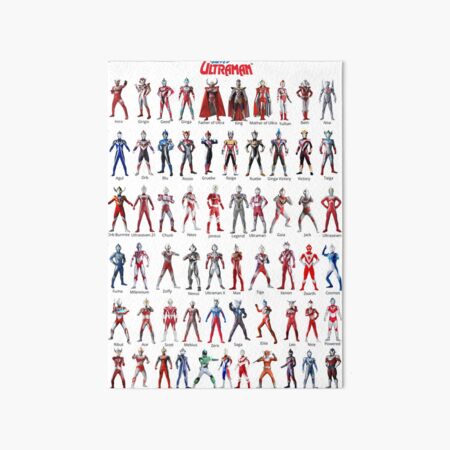 "Ultraman Lineup" Art Board Print for Sale by rolandos | Redbubble