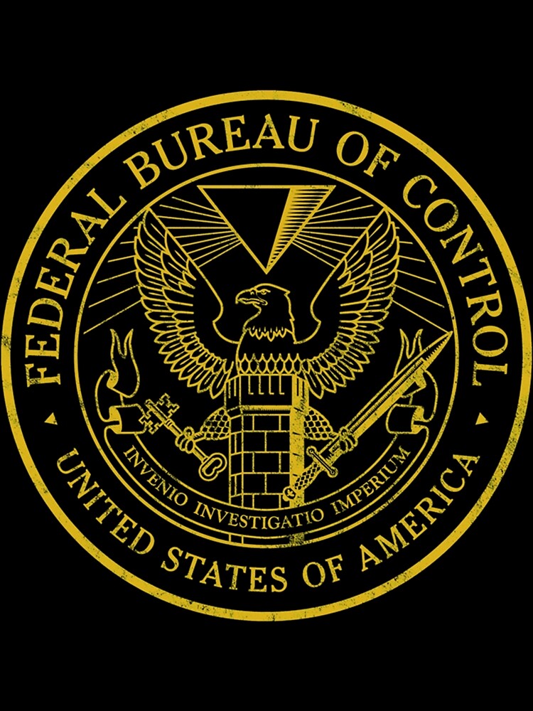 "Federal Bureau of Control Control Game Logo Distressed Logo Essential ...