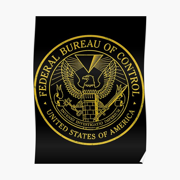 "Federal Bureau of Control Control Game Logo Distressed Logo Essential ...