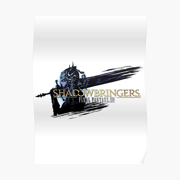 "Final Fantasy XIV Shadowbringers Logo Classic T-Shirt" Poster by ...