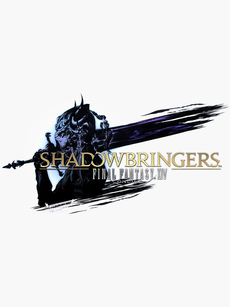 "Final Fantasy XIV Shadowbringers Logo Classic T-Shirt" Sticker for ...