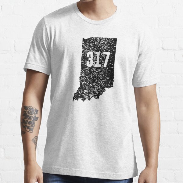 "317 Area Code Of Indianapolis Zip Map" T-shirt by renzana | Redbubble ...