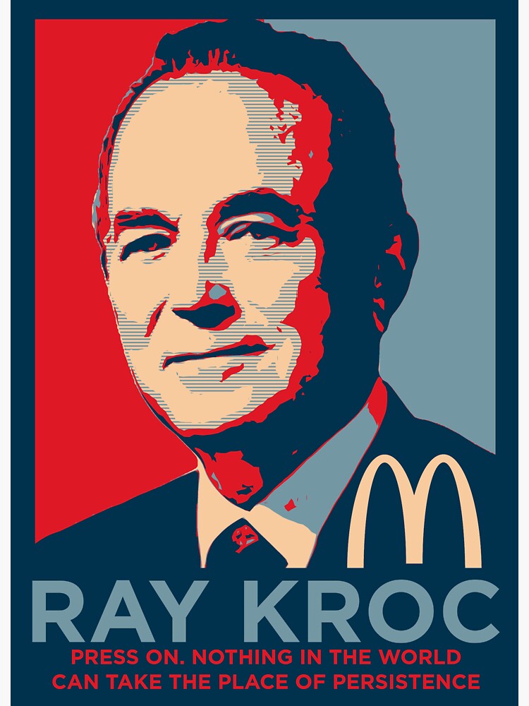 "Ray Kroc poster 2" Sticker by maynard974b | Redbubble