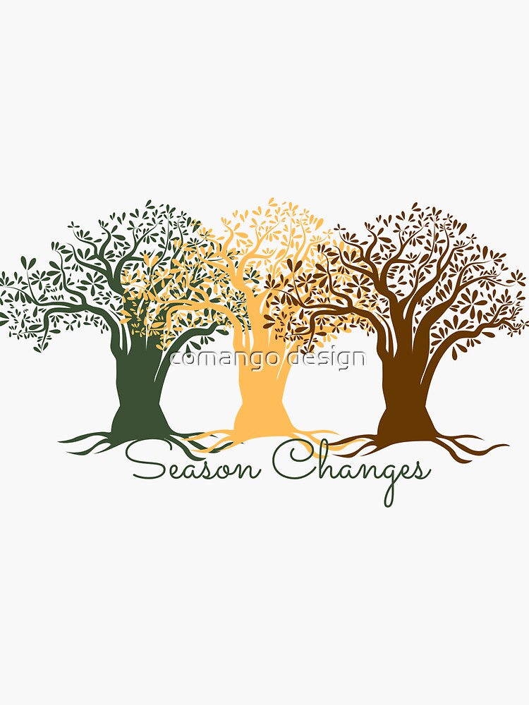 "Season Changes" Sticker for Sale by prapagorn | Redbubble