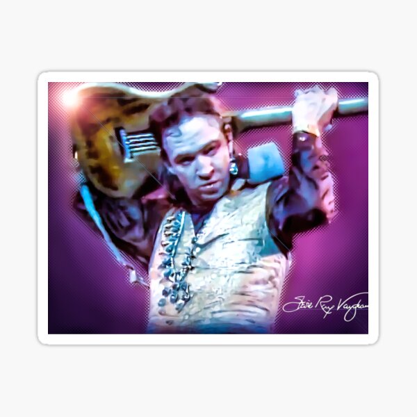 "Stevie Ray Vaughan" Sticker for Sale by xnewsomefiles | Redbubble