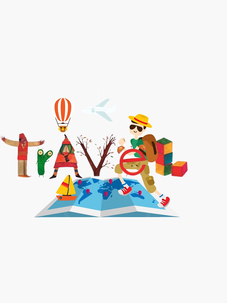 "travel good life" Sticker for Sale by sizamix | Redbubble