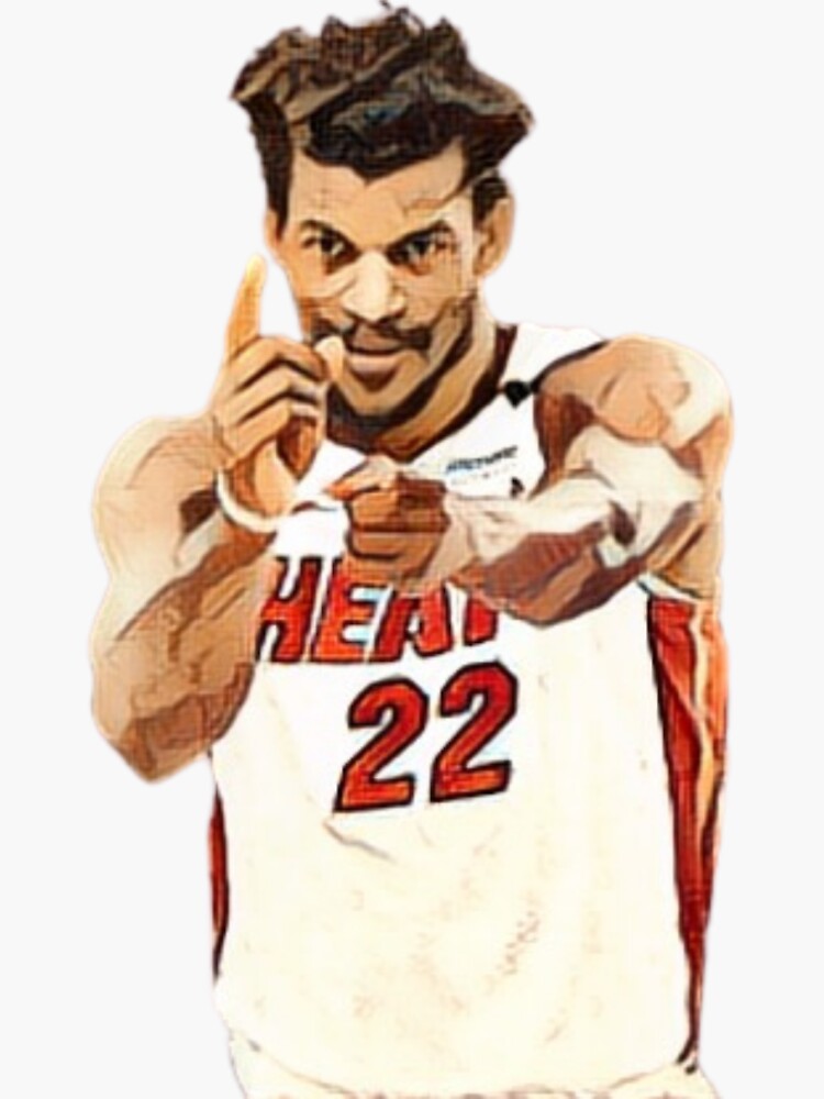 "Jimmy Butler Finger Guns" Sticker for Sale by msetefano | Redbubble