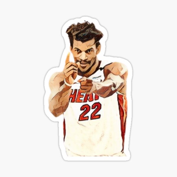 "Jimmy Butler Finger Guns" Sticker for Sale by msetefano | Redbubble