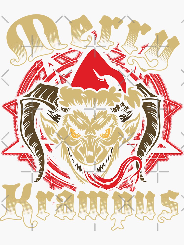 "Krampus symbol design" Sticker for Sale by RyanGregoryKira | Redbubble