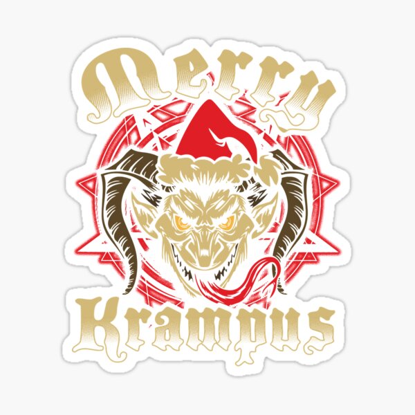 "Krampus symbol design" Sticker for Sale by RyanGregoryKira | Redbubble