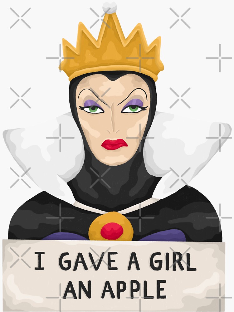 "Halloween Villain Evil Queen" Sticker for Sale by Iska-Designs | Redbubble