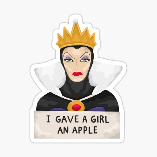 "Halloween Villain Evil Queen" Sticker for Sale by Iska-Designs | Redbubble