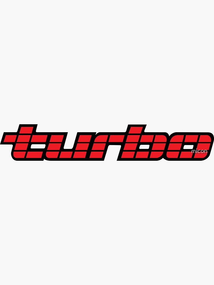 "VL Turbo boot decal logo" Sticker for Sale by micon | Redbubble