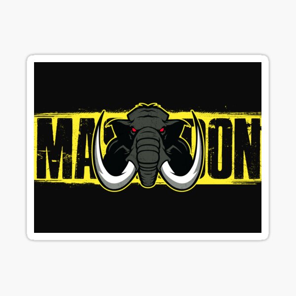 "Mastodon Logo" Sticker for Sale by Tsouv34 | Redbubble