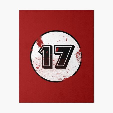 "Vintage Classic Retro 17 Racing Number" Art Board Print by KevBrettArt ...
