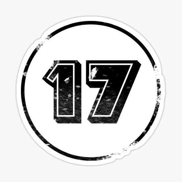 "Vintage Classic Retro 17 Racing Number" Sticker for Sale by ...