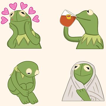 "Kermit Memes Sticker Pack" Sticker for Sale by zizouuu | Redbubble