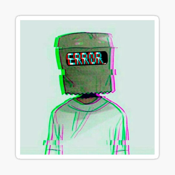 "Error Guy" Sticker for Sale by Mifesto | Redbubble