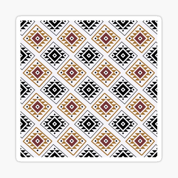 "Aztec Symbol Pattern " Sticker for Sale by morara | Redbubble