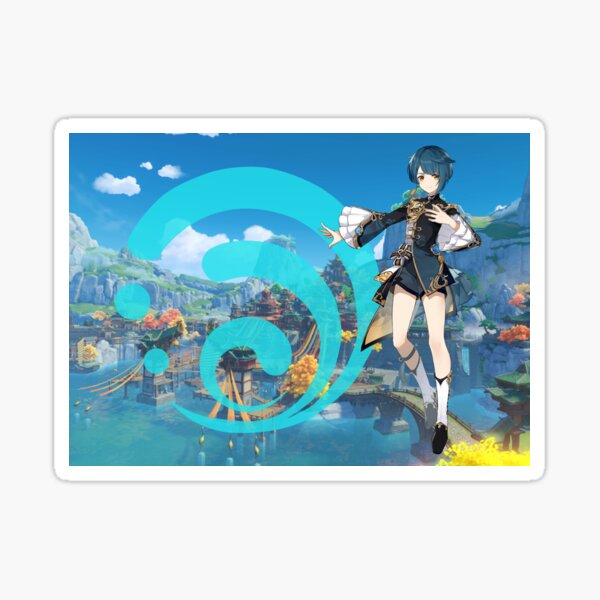 "Xingqiu - Genshin Impact" Sticker for Sale by VelvetZone | Redbubble